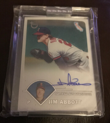 2003 TOPPS CERTIFIED AUTOGRAPH JIM ABBOTT ON CARD AUTO ANGELS NICE | eBay