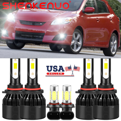 For Toyota Matrix 2003-2008 6000K LED Headlight High Low Beam Fog Light ...
