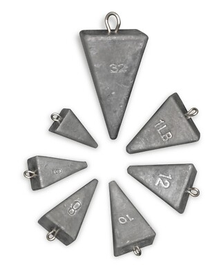 BLUEWING Fishing Weights Sinker Pyramid Lead Fishing Weights US Seller ...