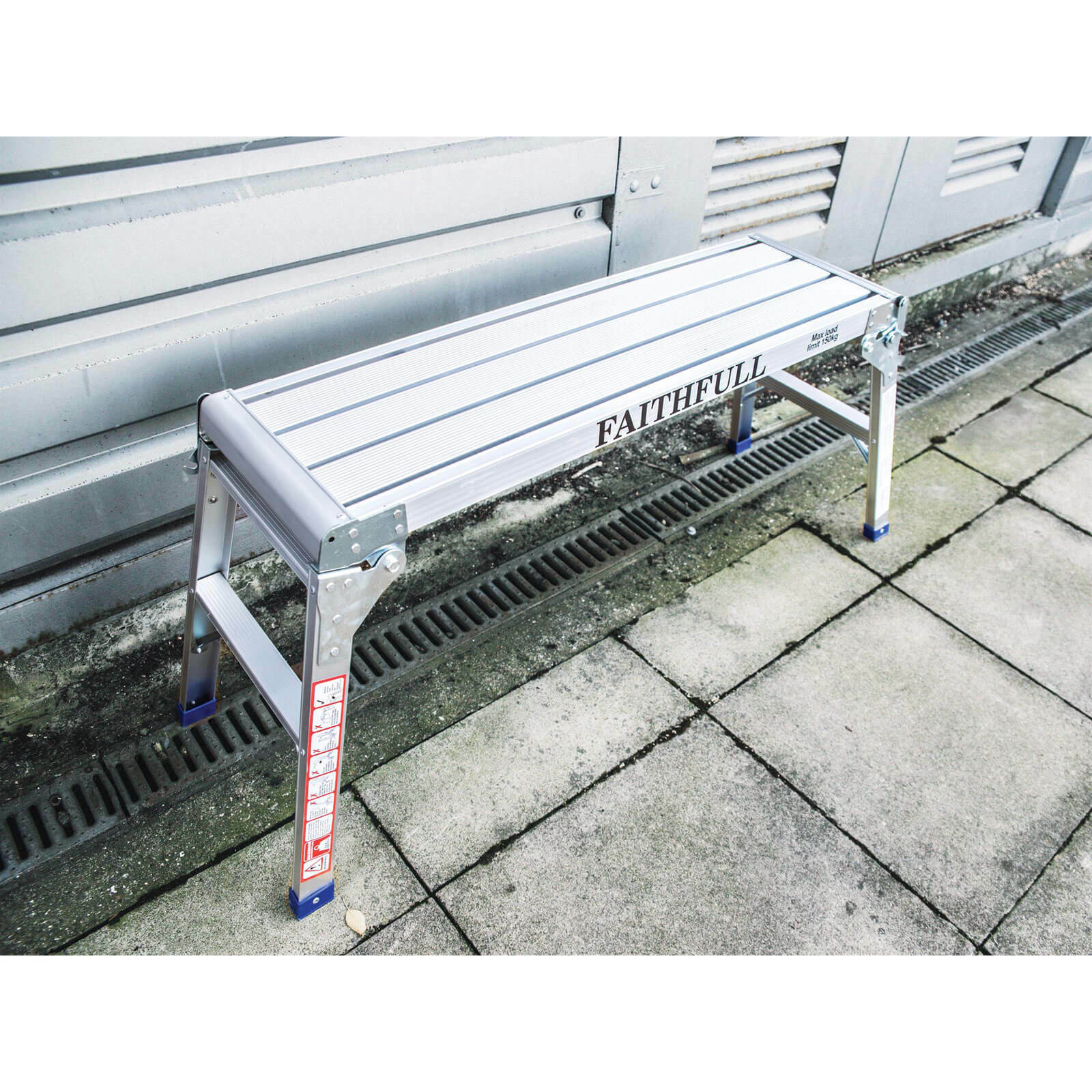 Faithfull Aluminium 2 Step Hop Up Work Platform | eBay UK
