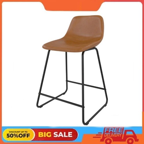 Better Homes & Gardens Farley Scoop Counter Height Stool, Camel Faux Leather | eBay