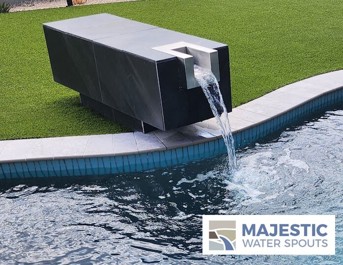 Cayman 8" U-Shape Pool/Spa or Water Fountain Scupper in Brushed ...