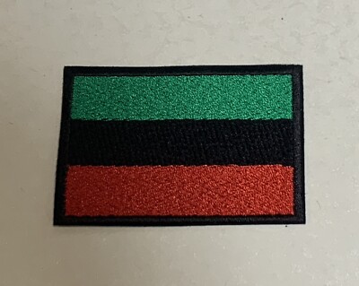 CUSTOM MADE Embroidered Pan African Flag Patch IRON ON | eBay
