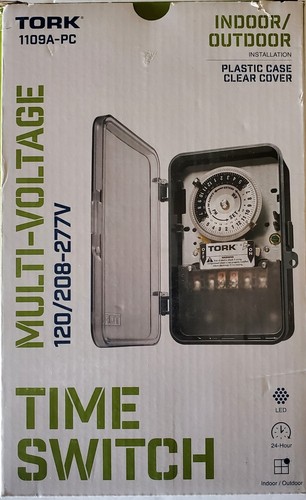 TORK 1109A Indoor Time Switch 24 Hr. Multi-Voltage 120/208-277V NEW | eBay