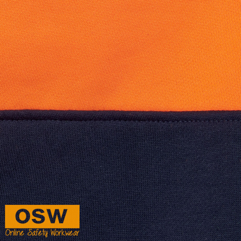 Hi Vis Full Zip Sports Wear Fleecy Hoodie with Drawcord Durability 6HVH ...