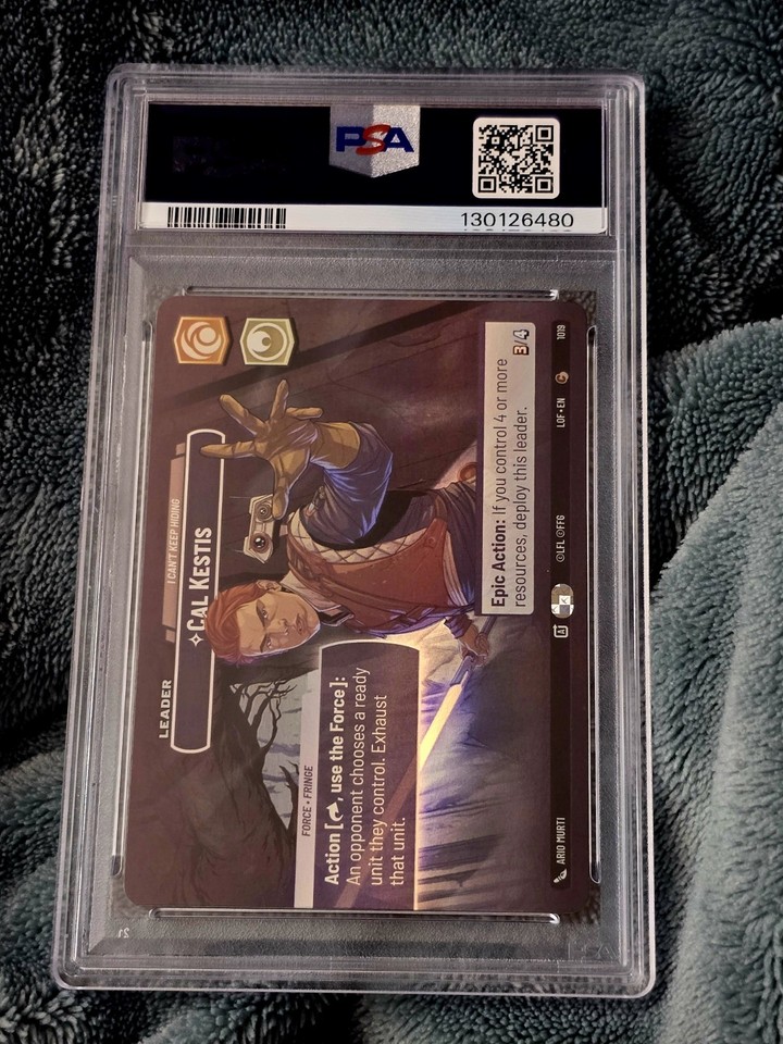 Star Wars Unlimited Legends Of The Force Cal Kestis Showcase #1019 PSA ...
