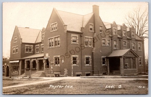 K31/ Lodi Ohio RPPC Postcard c1910 Medina County Taylor Inn Building 75 ...