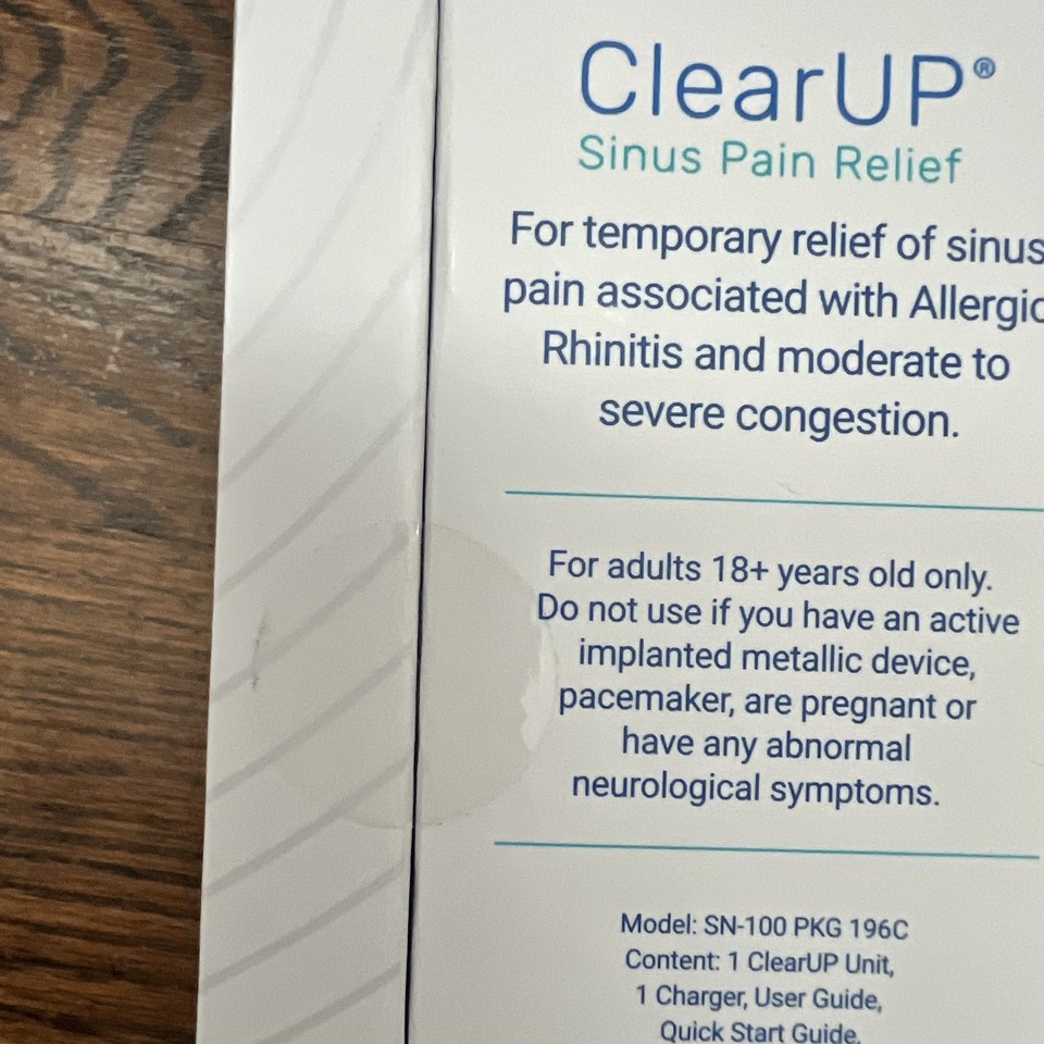 ClearUP Sinus Pain Relief Tivic Health Microcurrent Device NEW UNOPENED ...