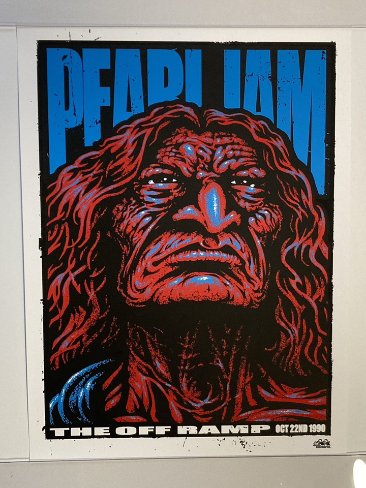 Pearl Jam Poster Ames Bros 2020 Off Ramp Seattle Foo Metallica | eBay
