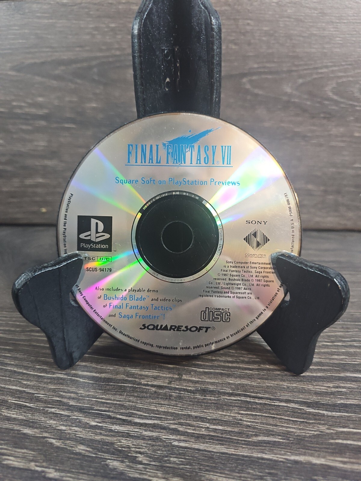 Final Fantasy VII 7 SquareSoft PlayStation 1 Previews (PS1) Disc Only ...