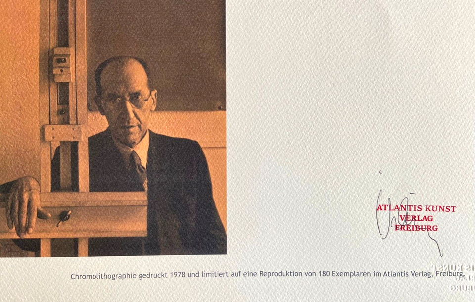 Piet Mondrian Lithograph 180 Ex COA Original Signature And Certified ...