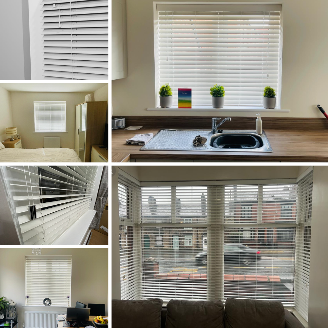50mm Slats Faux wood Wooden Venetian Window Blind With String Blinds ...