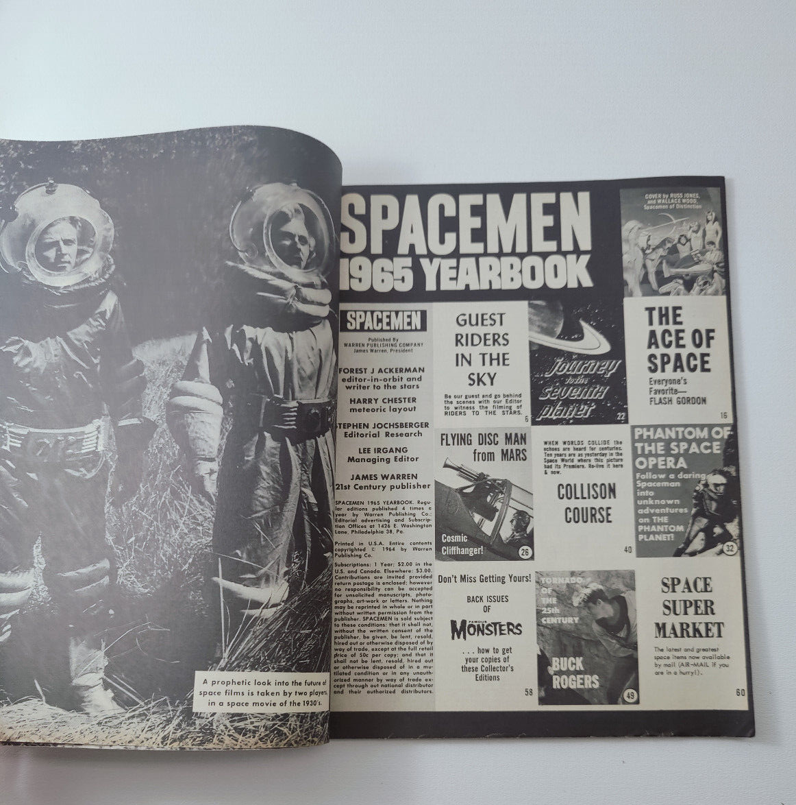 The World's Only Space-Movie Magazine ~ SPACEMEN 1965 YEARBOOK ...