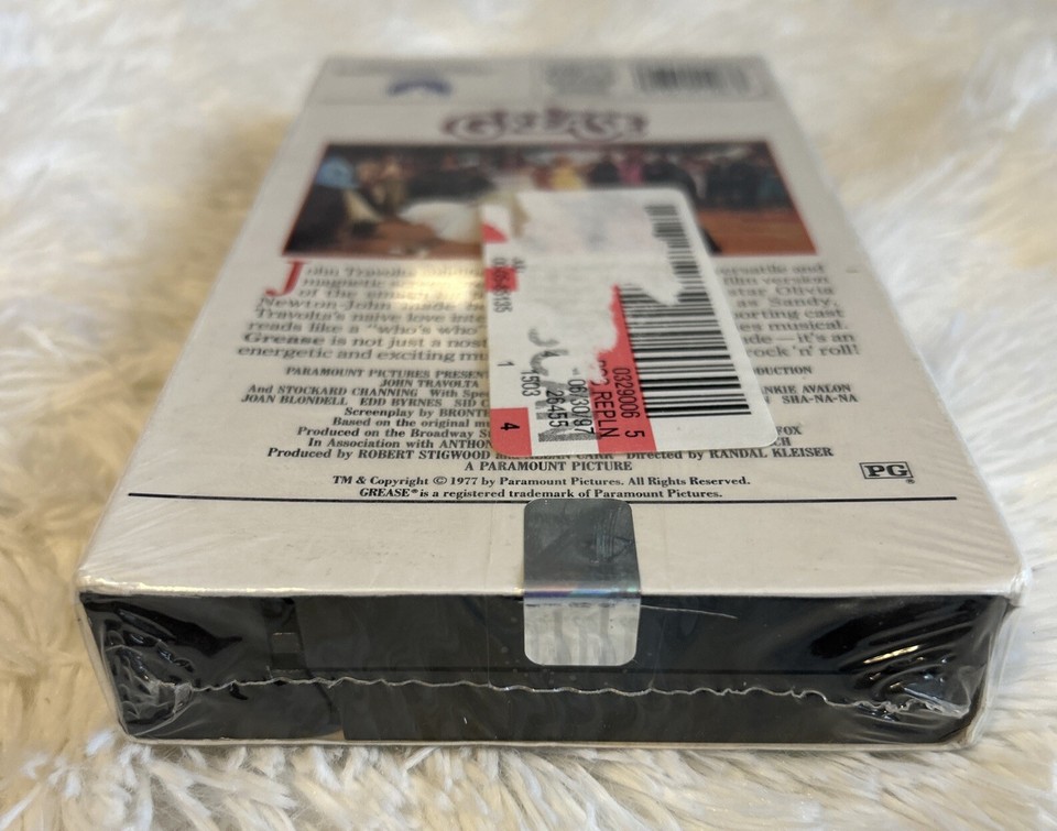 Grease VHS Movie Paramount Pictures Millennium Collection New Factory ...