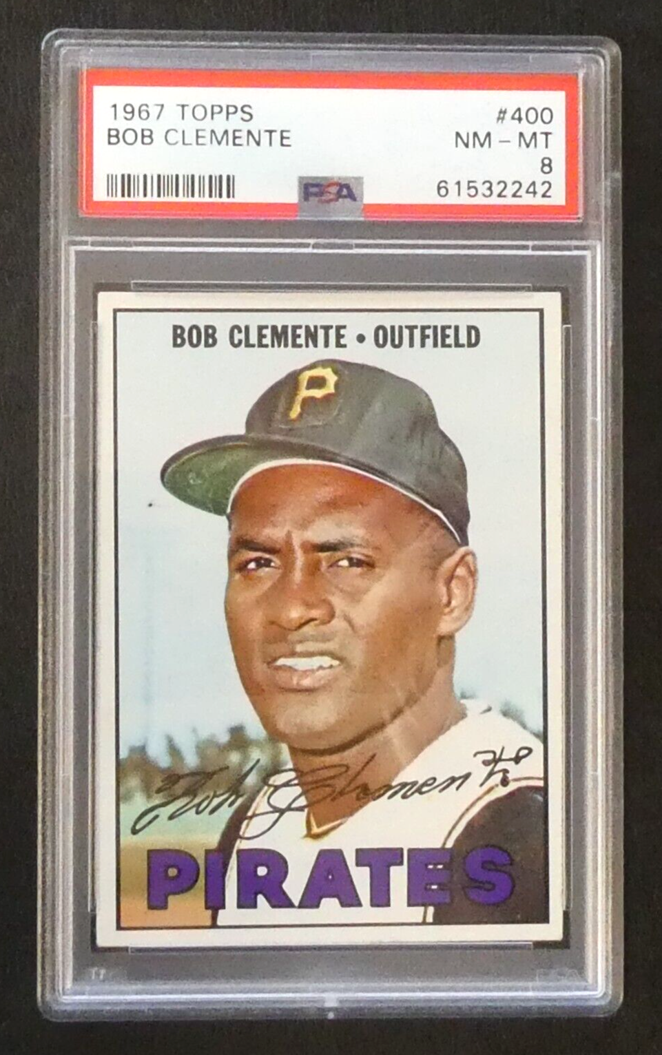 1967 Topps Bob Clemente #400 Baseball Card PSA 8 NM-MT Centered ...