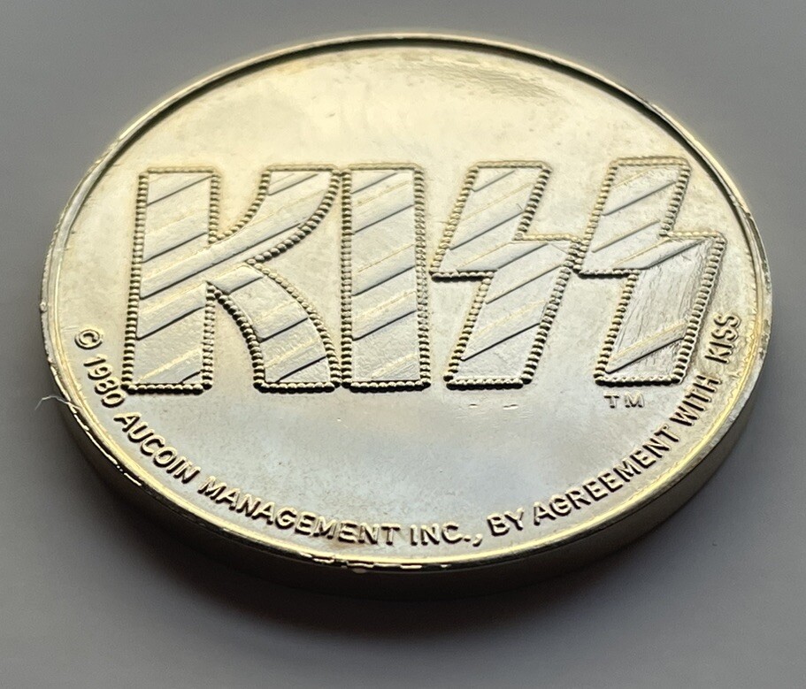 Vintage 1980 KISS Coin from Australia Unmasked Tour - Eric Carr Ace ...