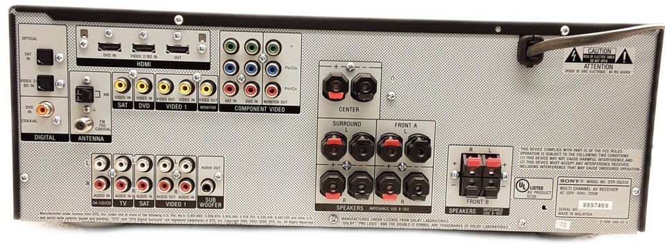 Sony Multi channel AV Receiver, STR-DG510 | eBay