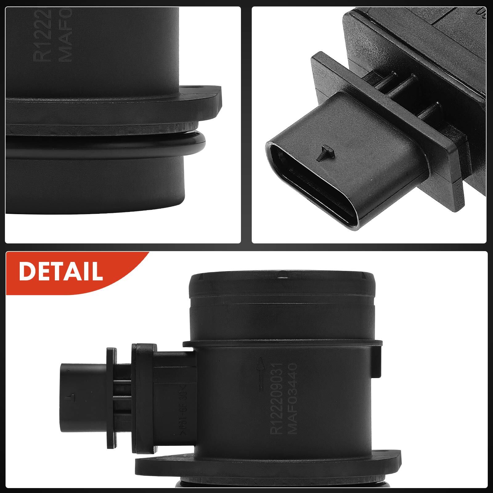 Mass Air Flow MAF Sensor for Mini Cooper 2007-2011 L4 1.6L 13627542418 ...
