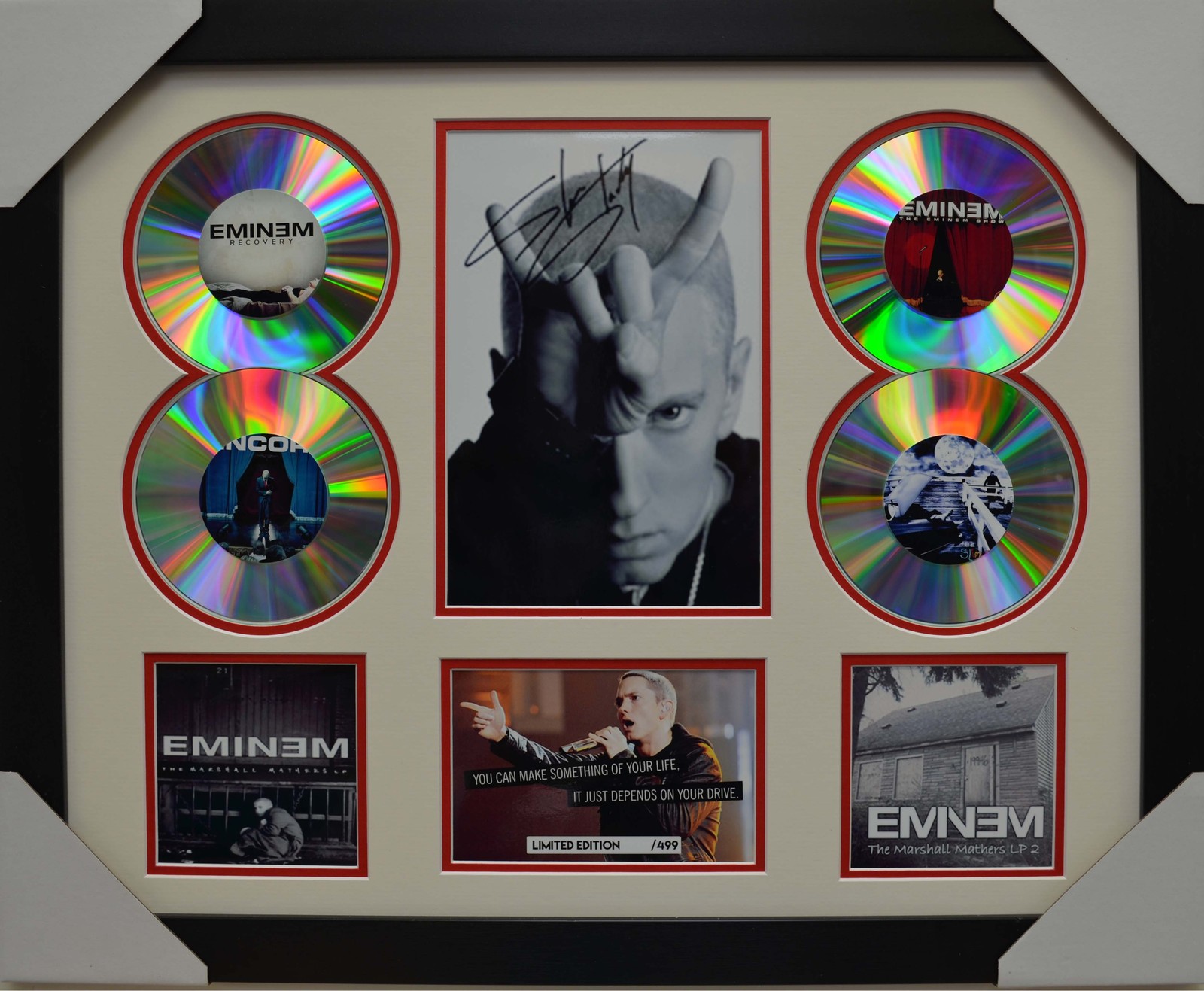 EMINEM 4CD SIGNED FRAMED MEMORABILIA LIMITED EDITION | eBay Australia