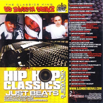 DJ SMOOTH DENALI -HIP HOP CLASSICS JUST BEATS VOL. 2 -HIP HOP NYC ...