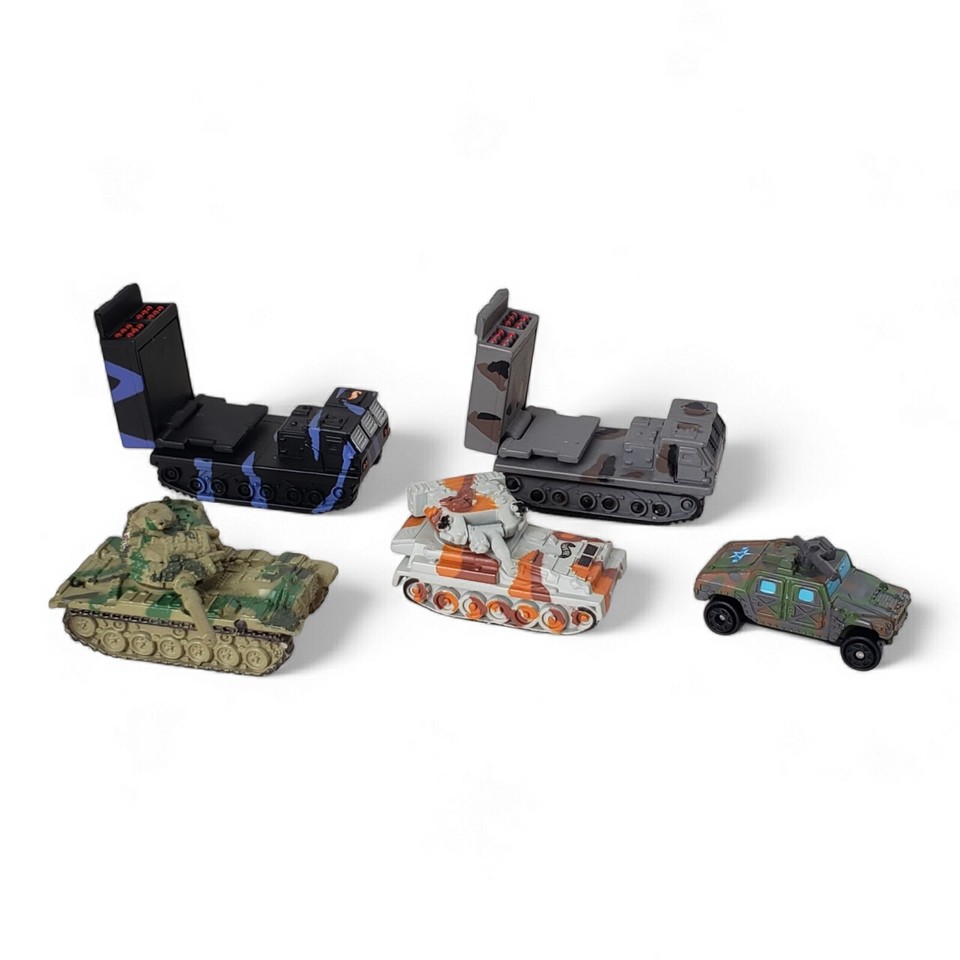 Vintage Micro Machine & Hot Wheels Miniature Military Tanks Humvee ...