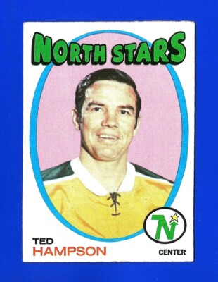 1971-72 Topps HOCKEY #101 TED HAMPSON EXCELLENT+ MINNESOTA NORTH STARS ...