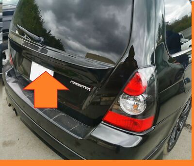 For Subaru Forester Sg Rear Tail Gate Middle Wing Spoiler 2006-2008 Abs ...