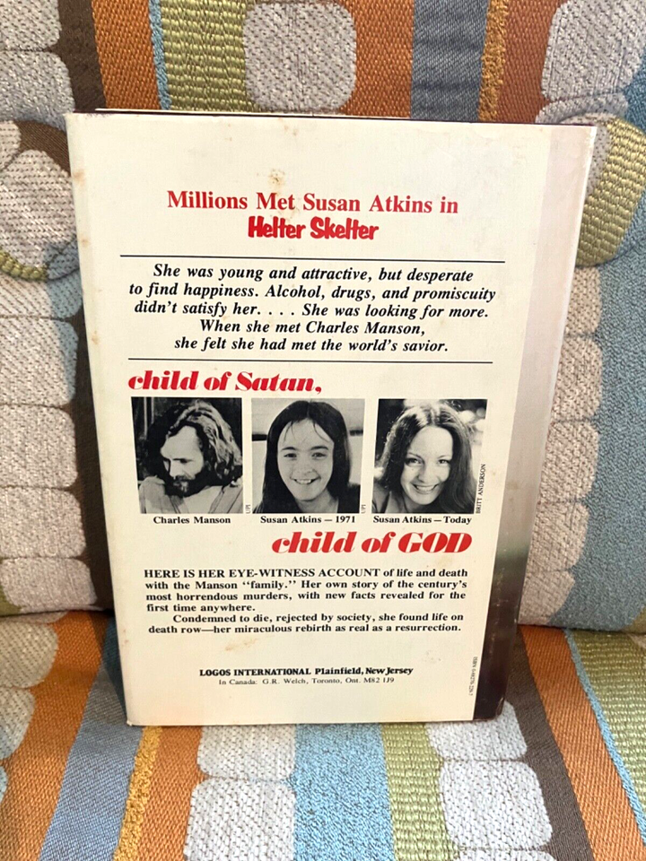 Susan Atkins child of Satan, child of GOD hardcover with dust cover ...