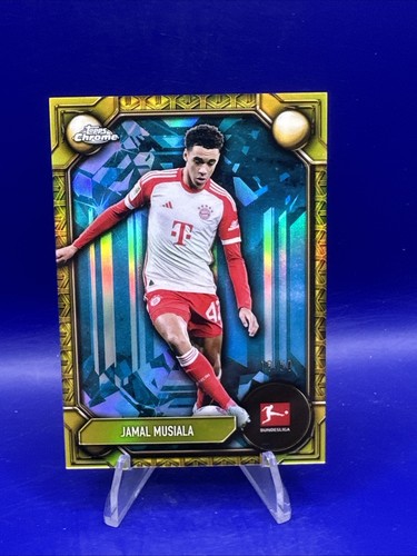 2024 Topps Jade Jamal Musiala Chrome Emerald Gold 18/50 Germany Bayern ...