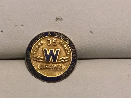 Westinghouse Electric 35 Year Service Pin Electric 10K GF GOLD GF ...