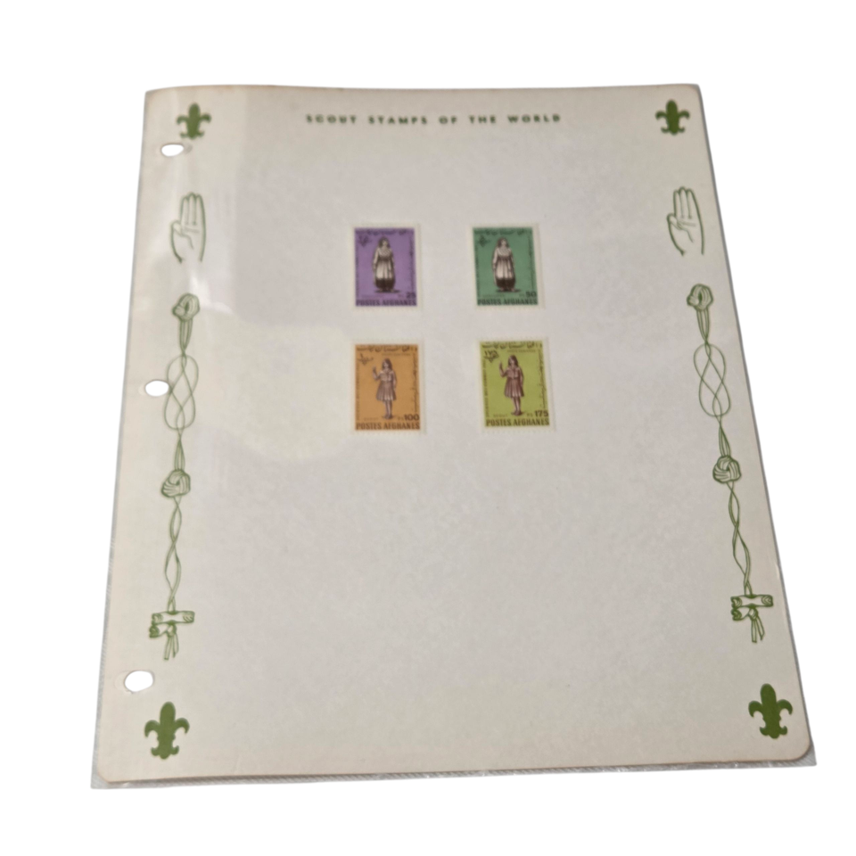 Vintage Scouting Stamps Lot, 24 Pages, Global Scout Collection ...