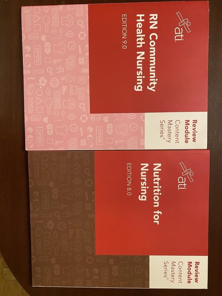 ATI Nursing Set Content Mastery Series Review Module Books RN (Set of 9 ...
