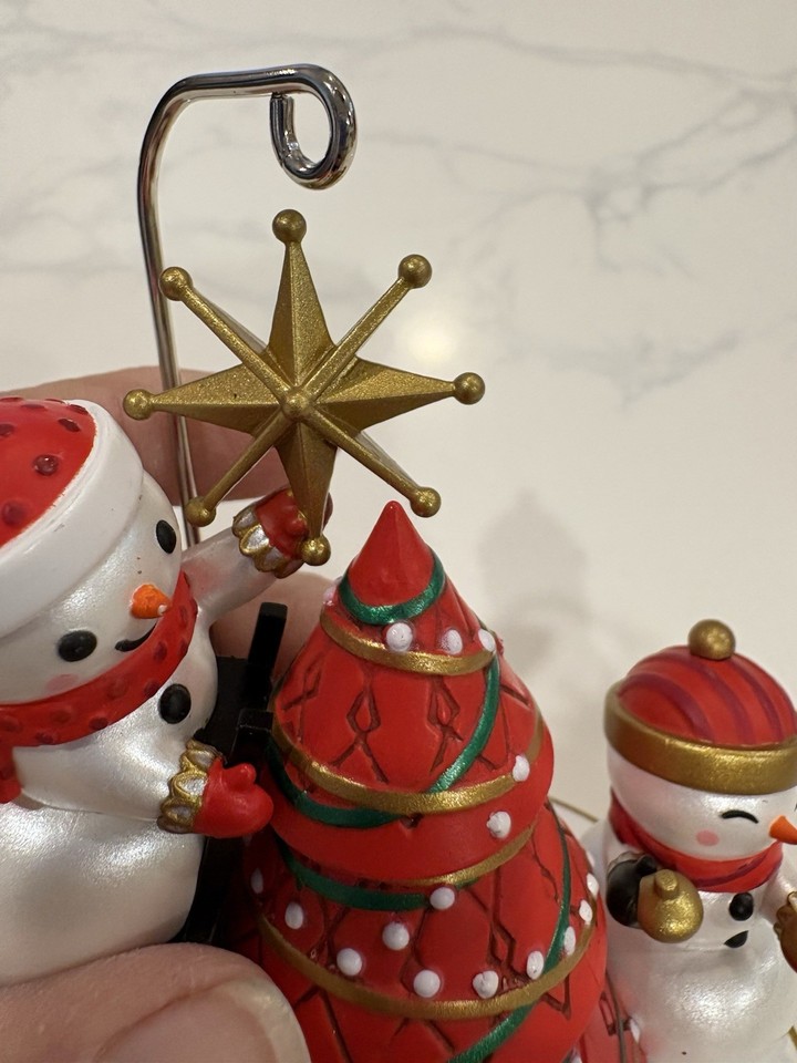 Hallmark 2025 KOC Winter Garden Party Snowman Christmas Tree Star ...