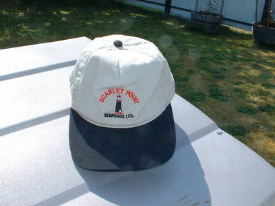 Ball Cap Hat - Scarlet Point Seafoods Lighthouse (H525) | eBay