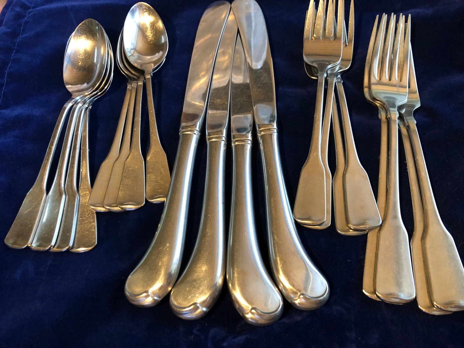 Oneida AMERICAN COLONIAL Stainless Heirloom Cube Satin Flatware CHOICE ...