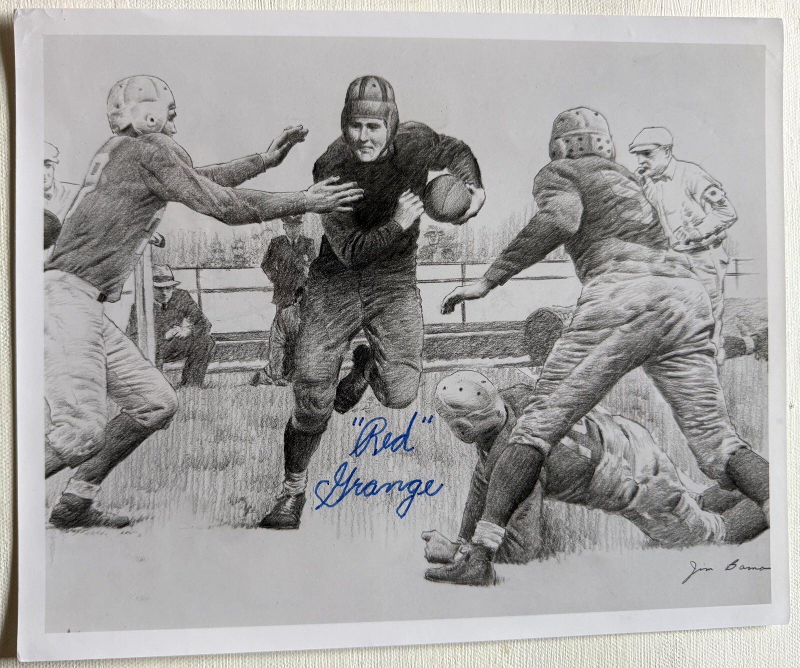 Red Grange (d. 1991) Signed Autographed 8x10 Print Chicago Bears | eBay