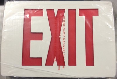 Acuity Lithonia Cast Aluminum LED Exit Sign/ Battery Backup, LQC W 1 R ...