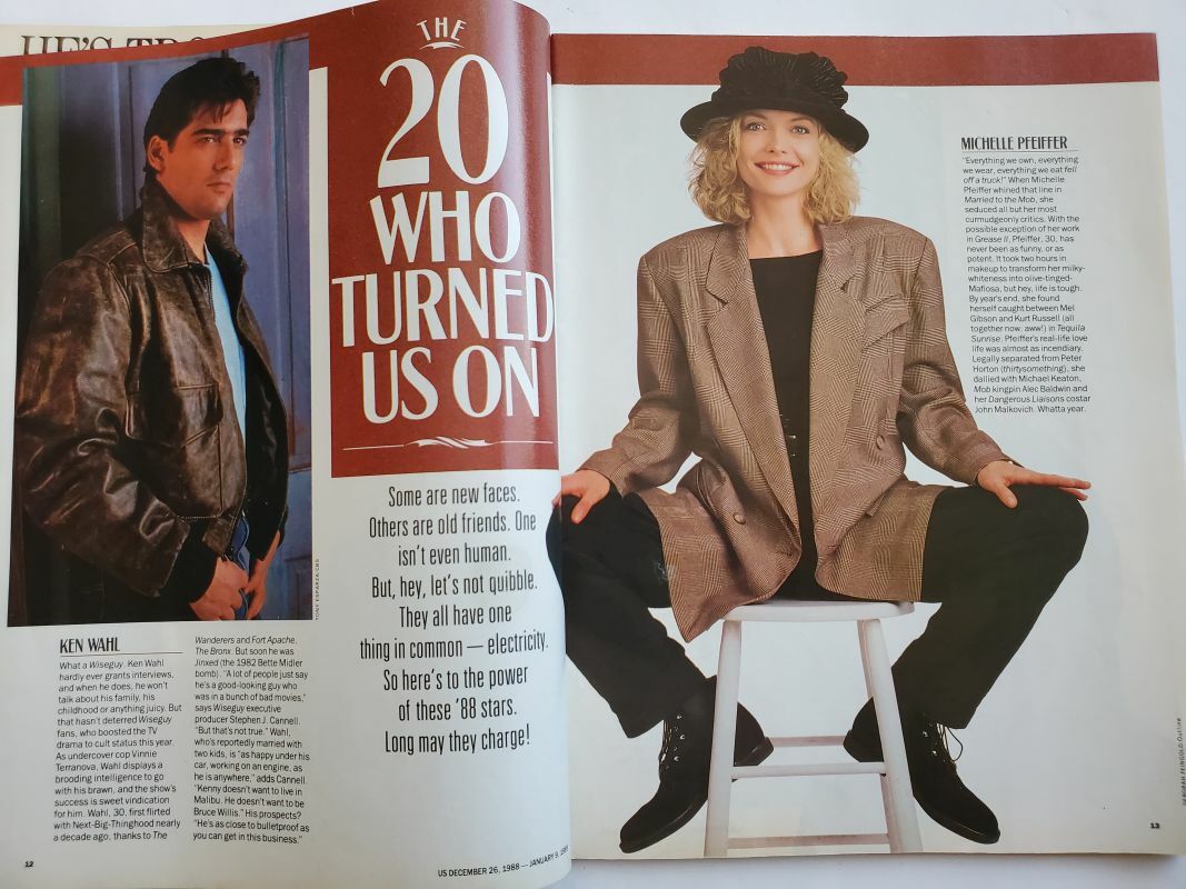 1988 US magazine BELINDA CARLISLE Johnny Depp Michael HUTCHENCE Dana ...