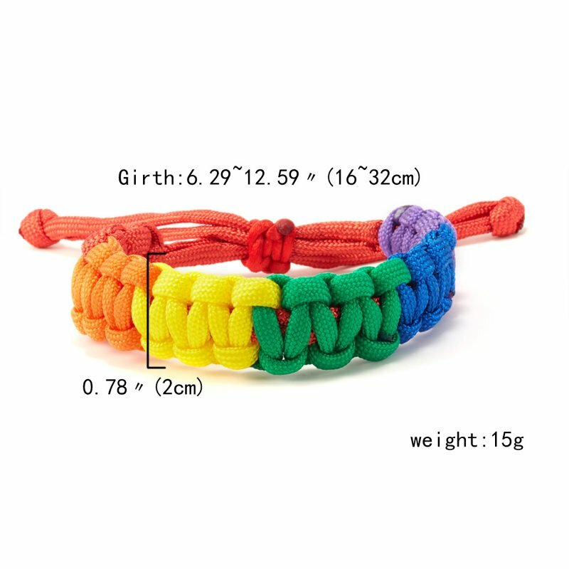 Gay Pride LGBT Rainbow Unisex Bracelet Jewelry Lesbian Bisexual Trans ...