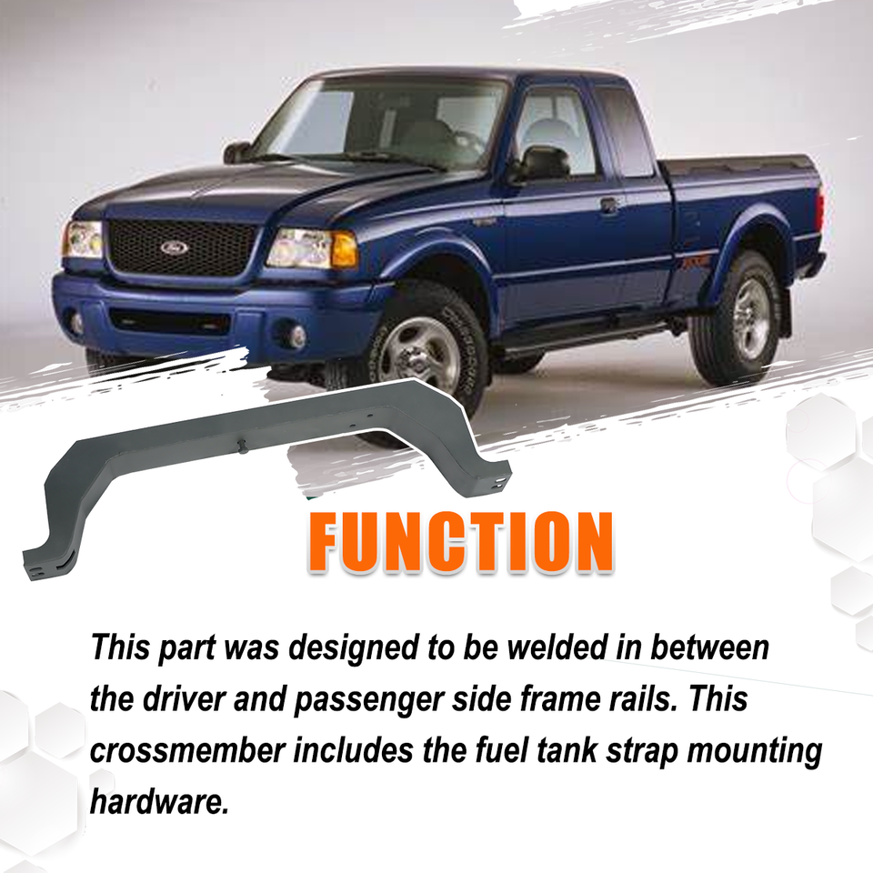 For 98-06 Ford Ranger Rear Fuel Tank Support Crossmember CNC Cut | eBay