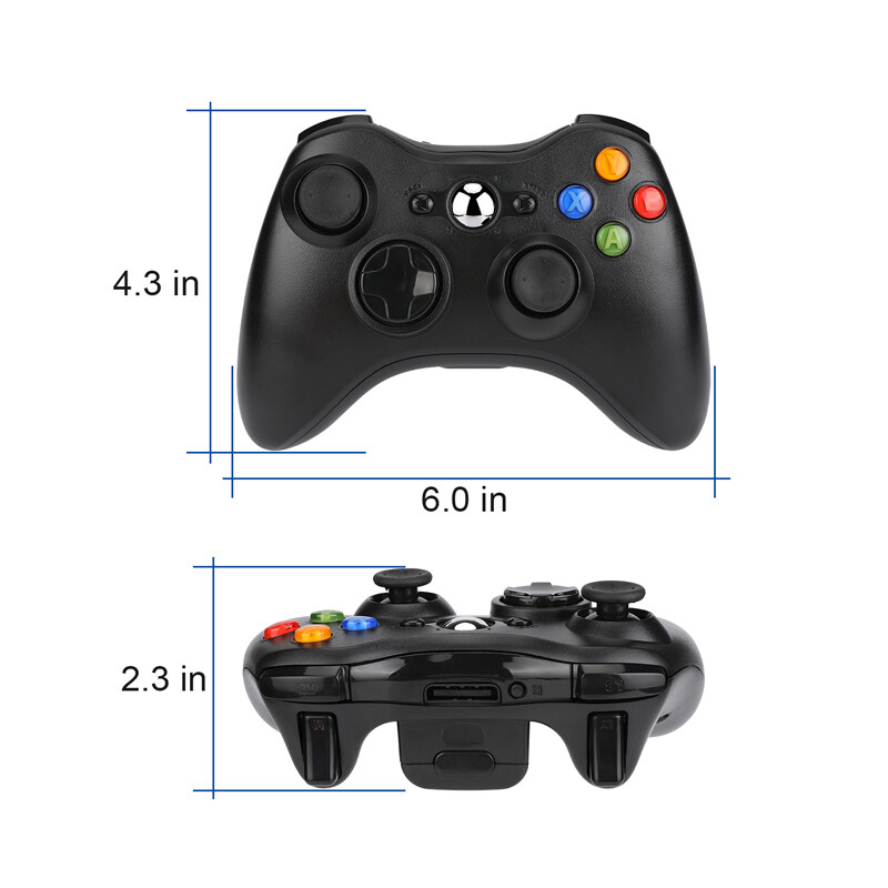 Xbox 360 Controller Dimensions X360 Official Wireless Pad Chrome Blue