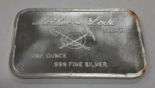 Mother Lode Mint One Ounce .999 Fine Silver Bar-Reno Nevada/Craps SB44 ...