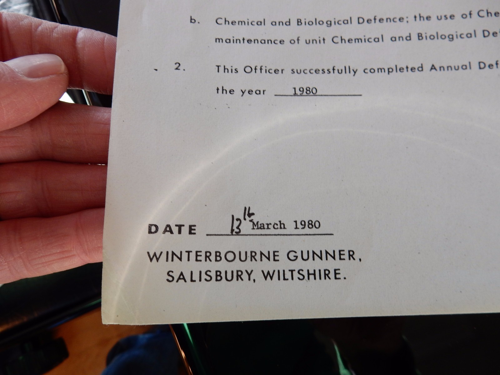 cold war NBC TRAINING at WINTERBOURNE GUNNER SAILISBURY 1980 BRITISH ...