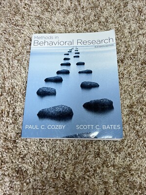 Methods in Behavioral Research by Scott Bates and Paul C. Cozby (2011 ...