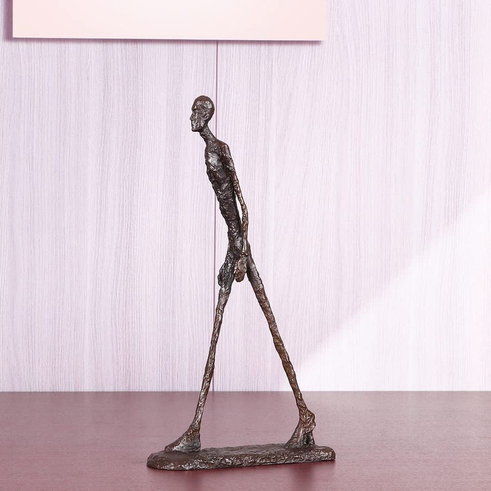 Bronze Giacometti's Walking Man Statue Famous Abstract Sculpture ...