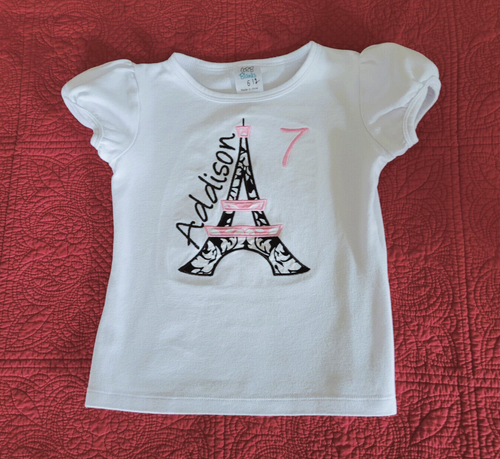 Addison White Eiffel Tower Birthday Top - Size 6 | eBay
