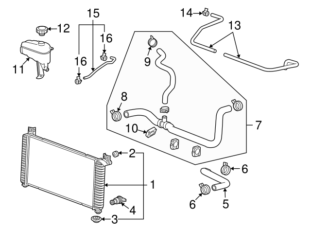 GM 2014-2020 Reservoir Tank Part# 84368362 Replaces# 22856231 | eBay