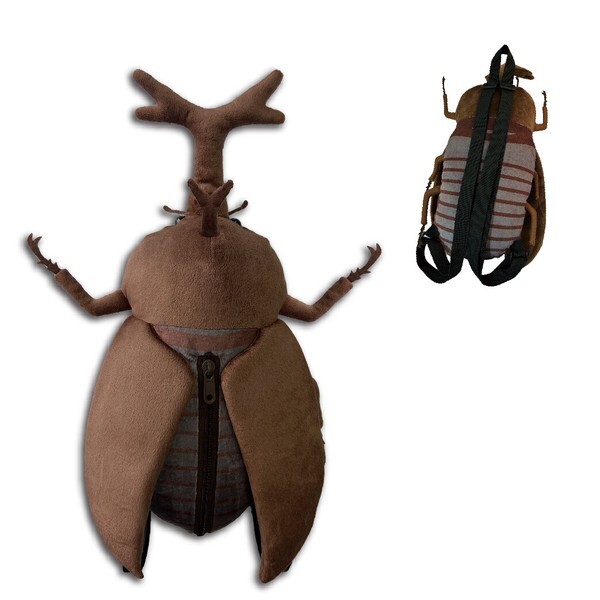 Insect Backpack rhinoceros beetle giant stag beetle Bag Big Plush With ...