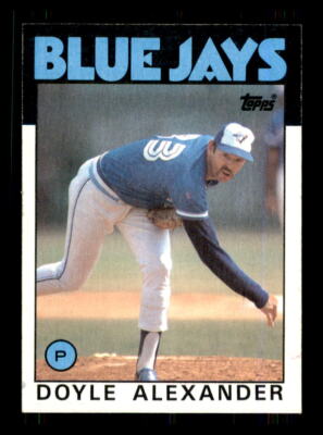 1986 BASEBALL 1986 Topps Doyle Alexander Toronto Blue Jays #196 1 | eBay