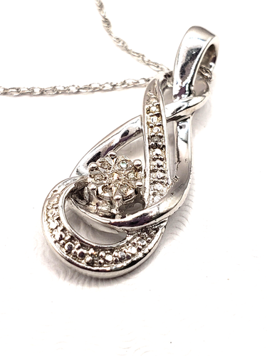 Jared Jewelers Interlocked Infinity Link Diamond Sterling Silver ...